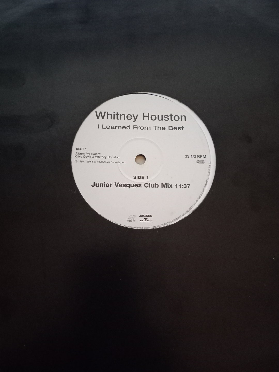 Whitney Houston, I Learned From the Best, 12" Single, Promo Copy ...