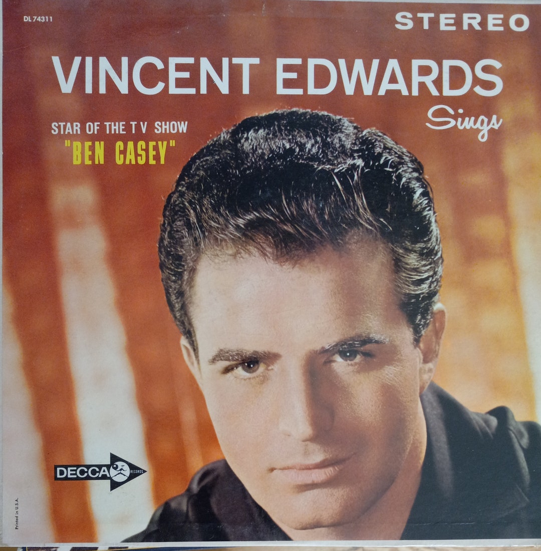 Vincent Edwards Sings, Vintage Vinyl Record Album, Classic Easy ...