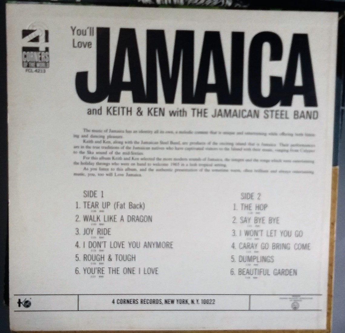 Keith Lynn and Ken Lazarus With the Jamaican Steel Band | Etsy