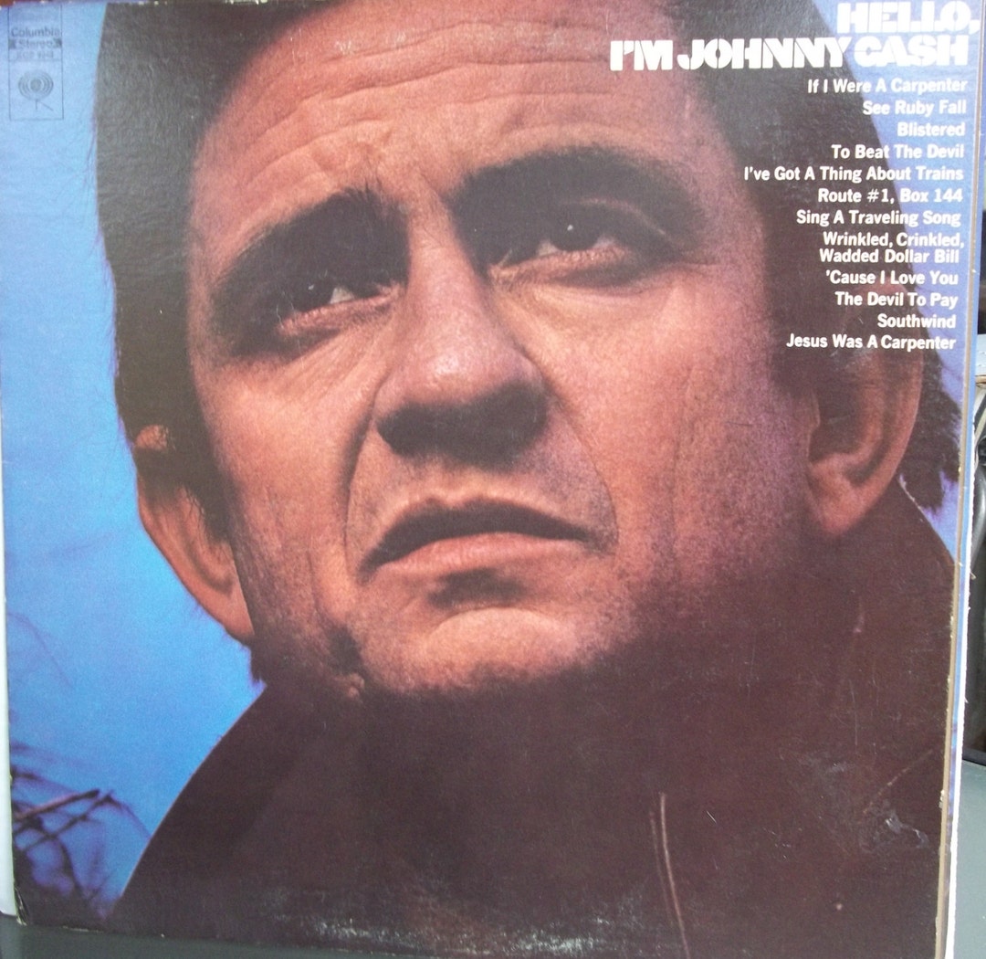 Johnny Cash, Hello, I'm Johnny Cash, Vintage Record Album, Vinyl LP ...