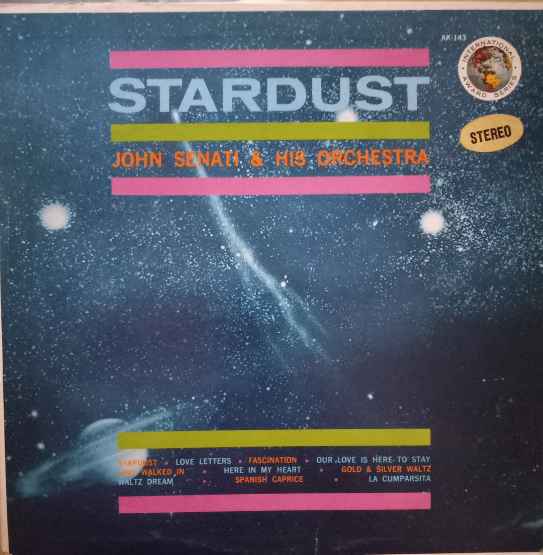 John Senati and His Orchestra, Stardust, Vintage Record Album, Vinyl LP ...