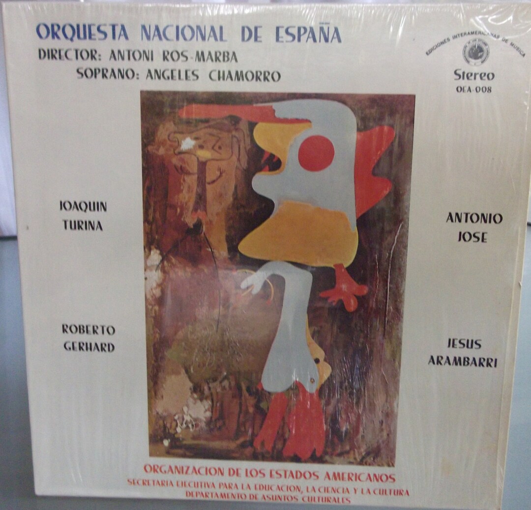 Orquesta Nacional De Espana, Spanish National Orchestra, Vintage Record ...