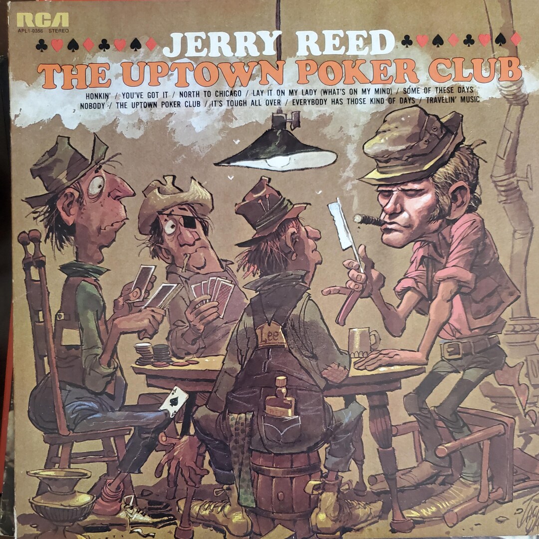 Jerry Reed, the Uptown Poker Club, Vintage Record Album, Vinyl LP ...