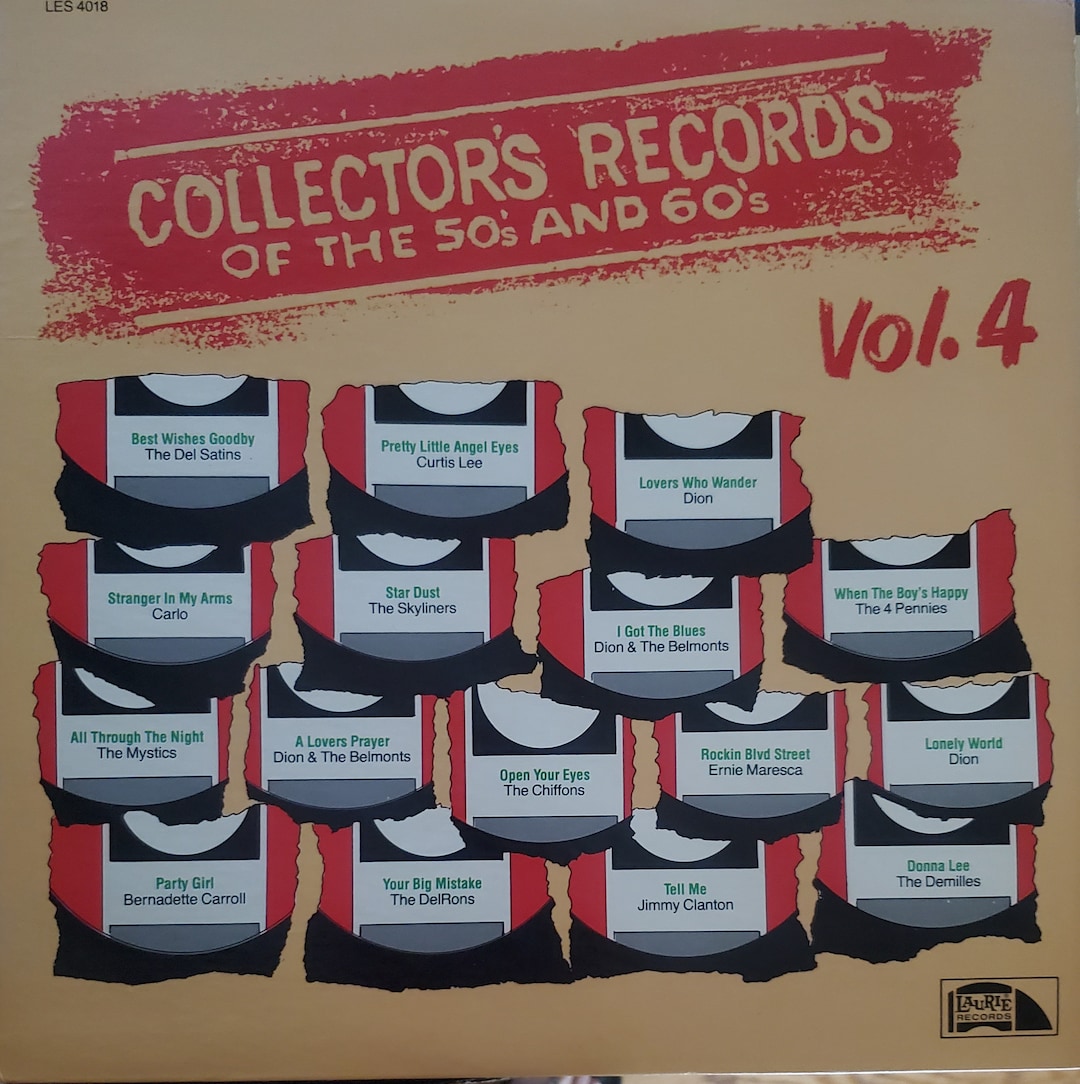 Collector's Records of the 50's and 60's Volume 4, Vintage Record Album ...