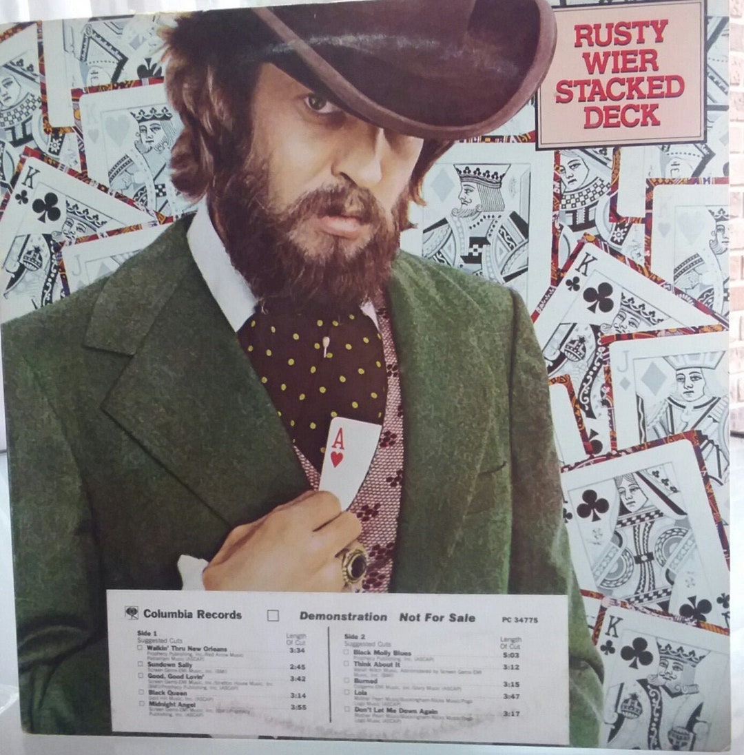 Rusty Wier, Stacked Deck, Promo Album, Vintage Record Album, Vinyl LP ...
