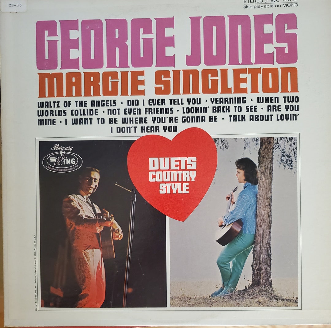 George Jones and Margie Singleton, Duets Country Style, Vintage Record ...