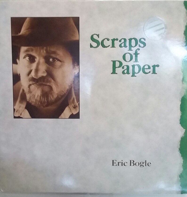 Eric Bogle Scraps of Paper Vintage Record Album Vinyl LP - Etsy
