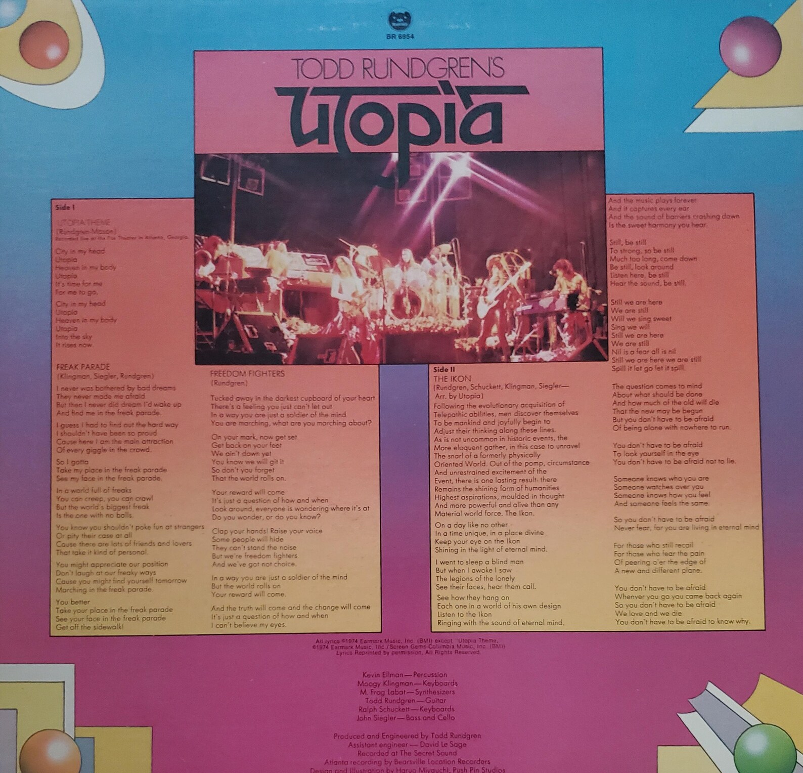 Todd Rundgren's Utopia, Vintage Record Album, Vinyl LP, Classic ...