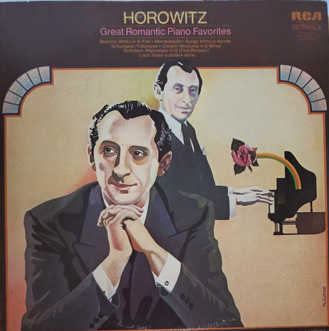 Vladimir Horowitz, Great Romantic Piano Favorites, Vintage Record Album ...