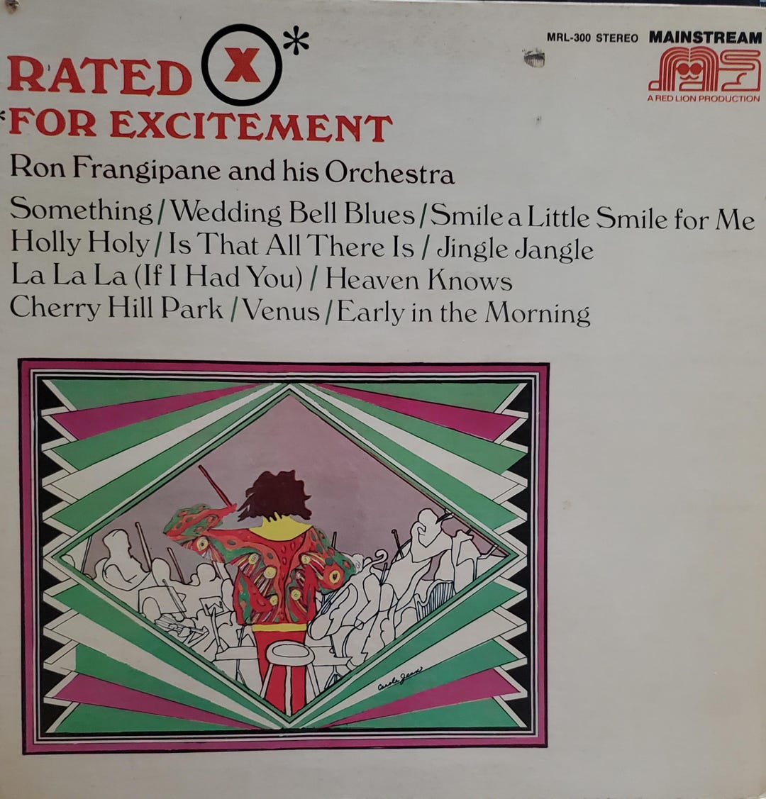 Ron Frangipane and His Orchestra, Rated X for Excitement, Vintage Vinyl ...