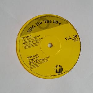 NRG for the 90's, Various Artist, Vintage Record Album, Vinyl LP ...