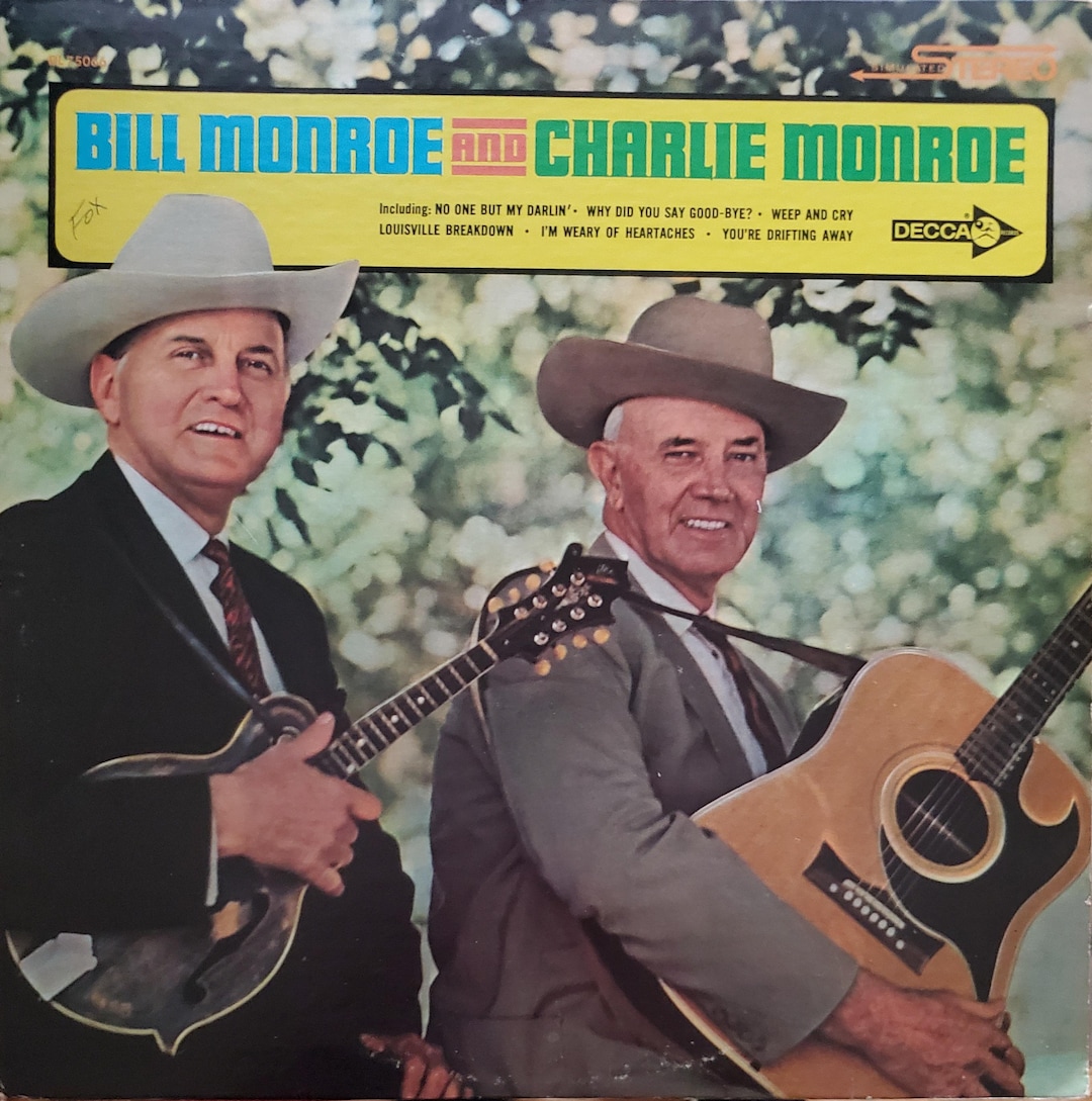 Bill Monroe and Charlie Monroe, Kentucky Blue Grass, Vintage Record ...