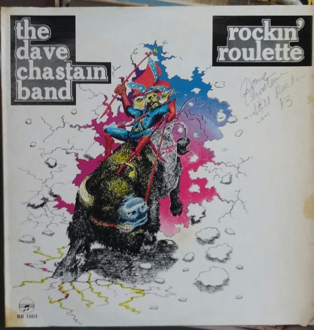 The Dave Chastain Band, Rockin' Roulette, Autographed, Vintage Record ...