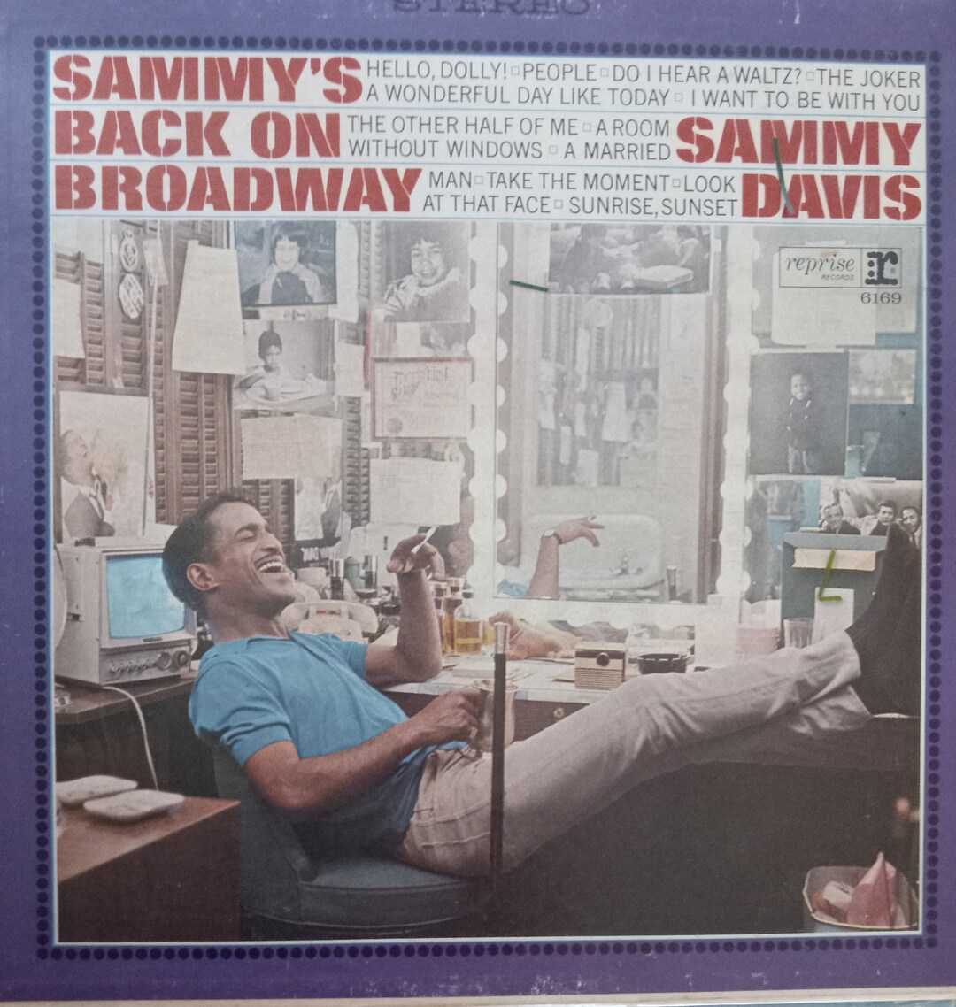 Sammy Davis Jr., Sammy's Back on Broadway, Vintage Record Album, Vinyl ...