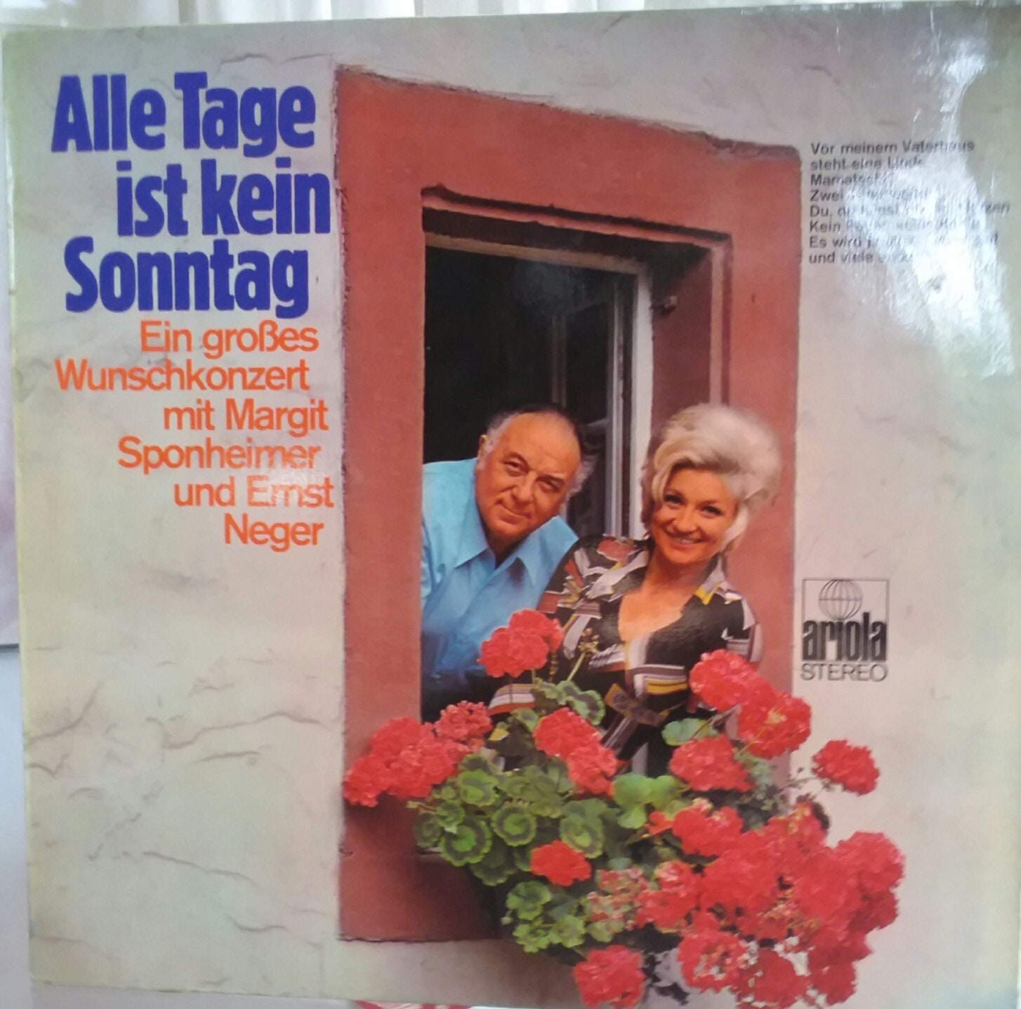 Margit Sponheimer and Ernst Neger Alle Tage ist kein Sonntag - Etsy 日本