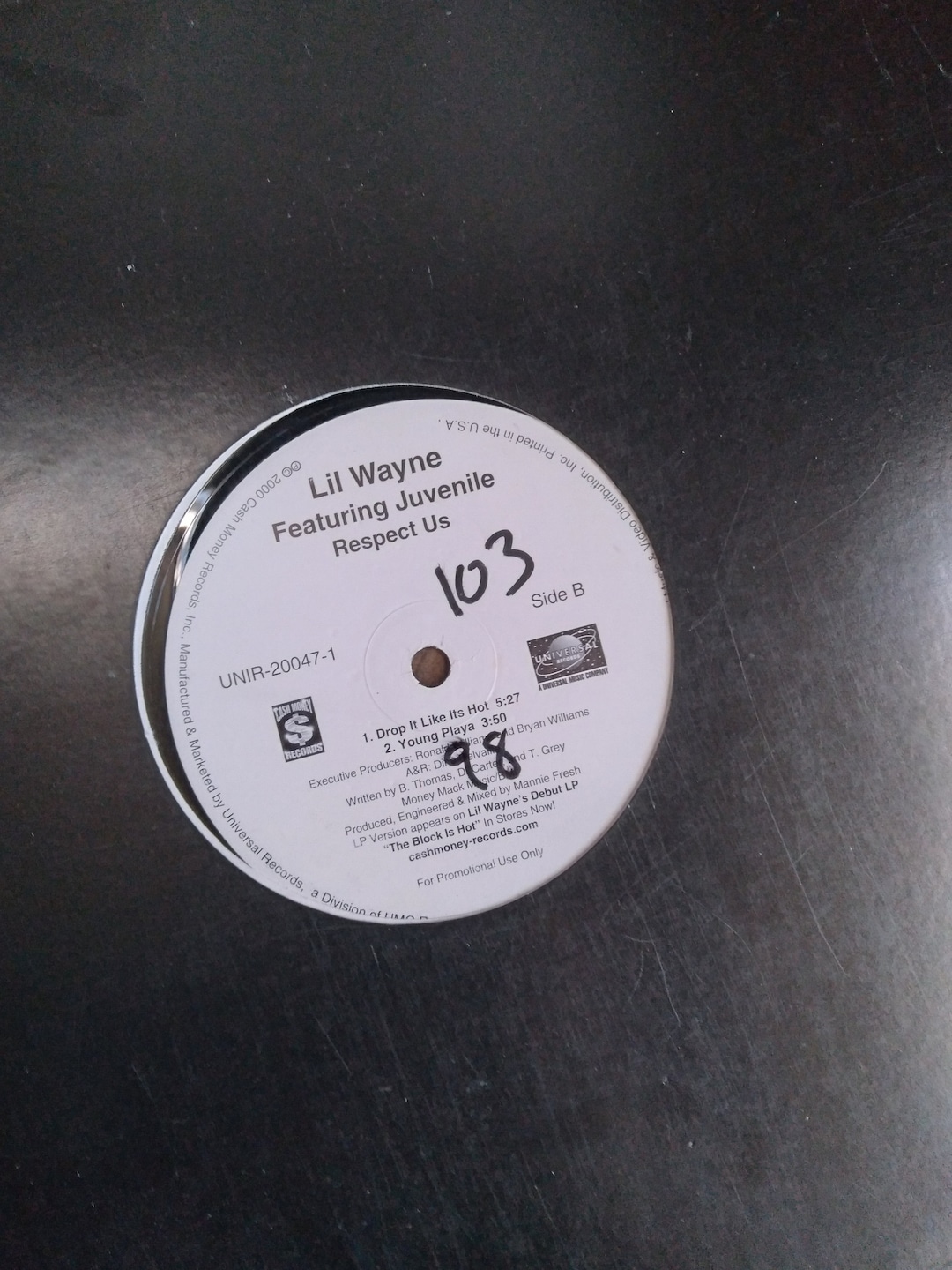 Lil Wayne Featuring Juvenile, Respect Us, 12 Single Play Vintage Record ...