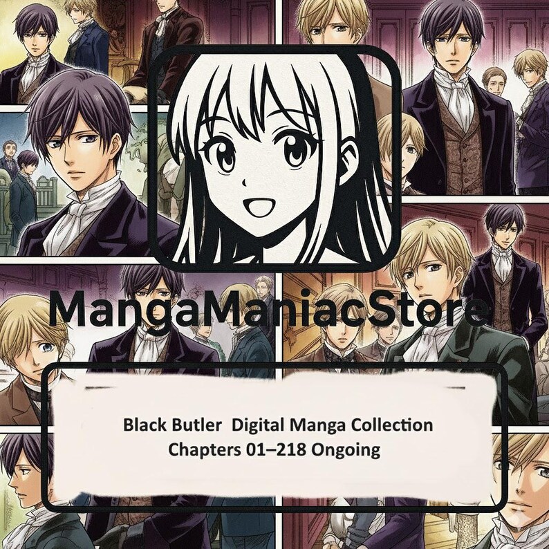 Black Butler Digital Manga Collection Chapters 01–218 Ongoing - Etsy