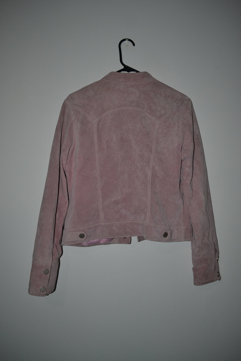 DANIER Vintage Pastel Pink Suede Leather Jacket by Danier - Etsy