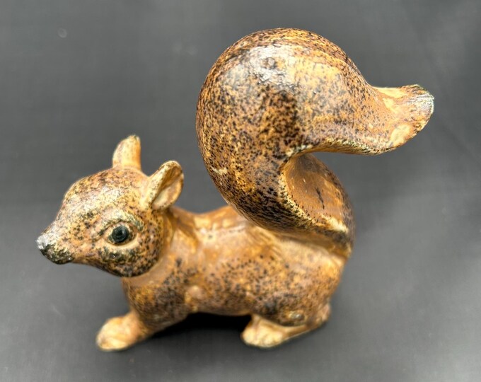 Otagiri Stoneware Squirrel Figurine. OMC Gold Foil Sticker. - Etsy