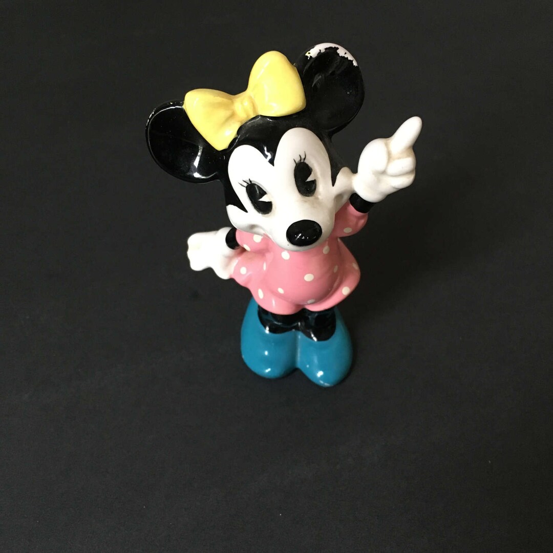 Vintage Minnie Mouse Figurine. 1980s. Vintage Disney. Made in Japan. - Etsy