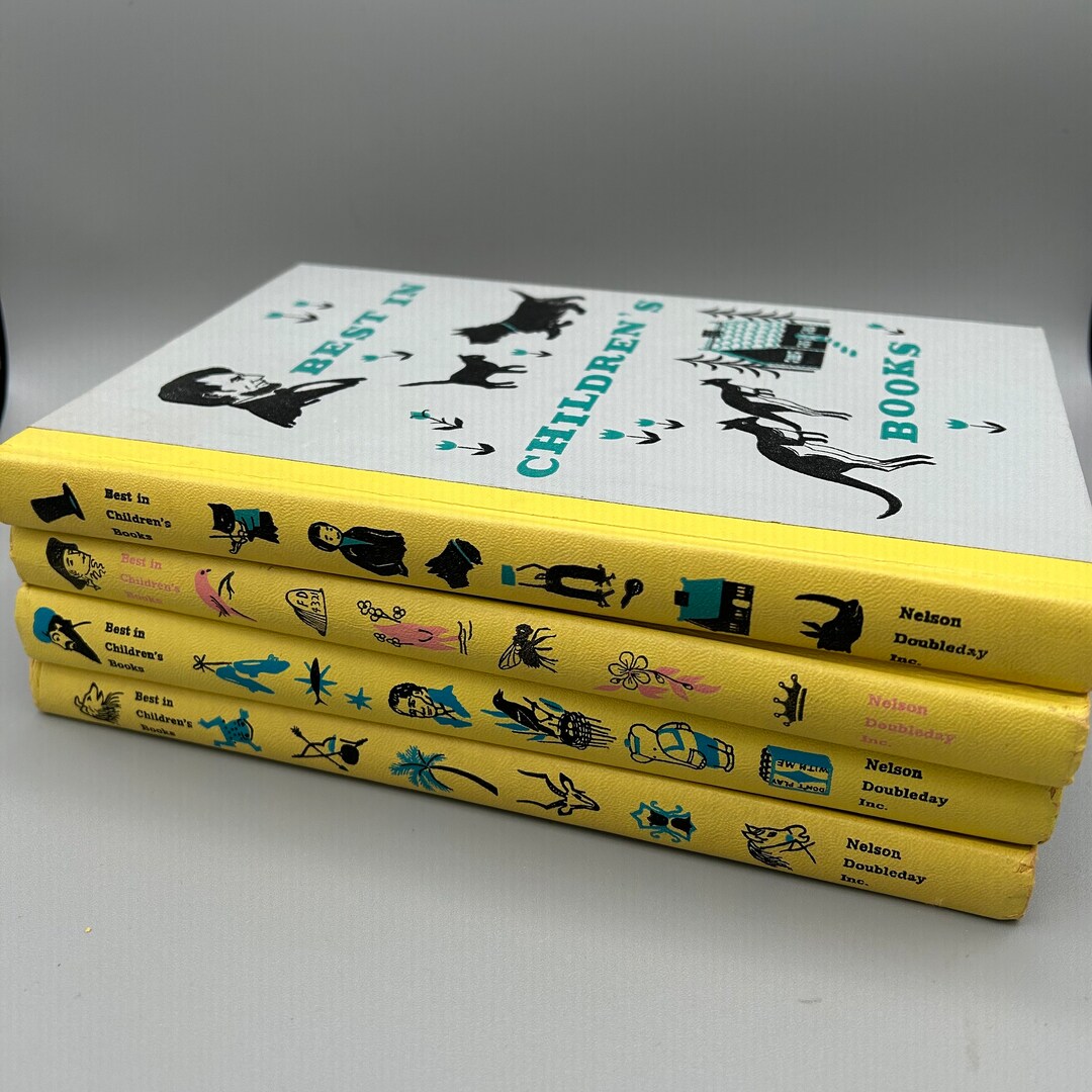 Best in Children's Books Vintage Book Collection. Set of 4. Yellow ...