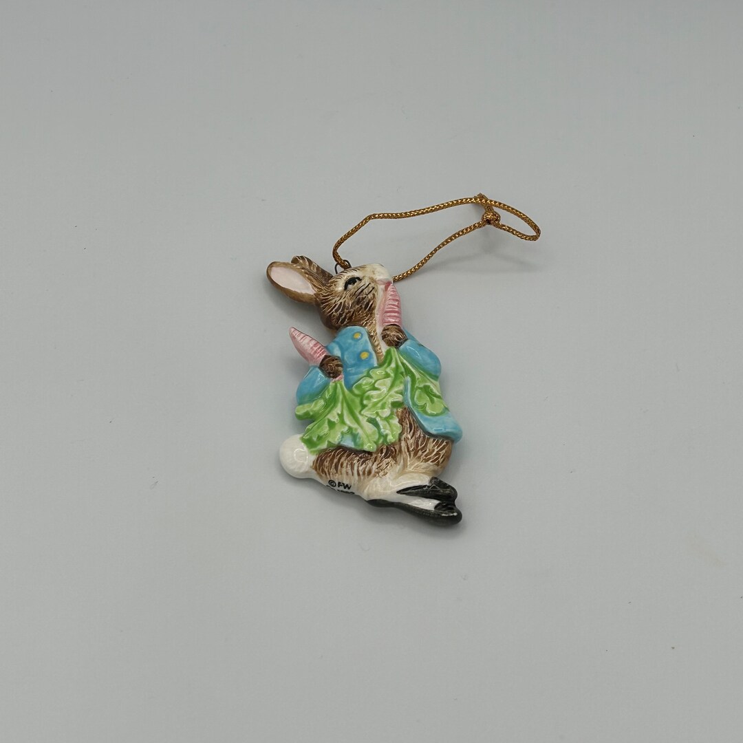 Peter Rabbit Vintage Ceramic Ornament. Beatrix Potter. - Etsy