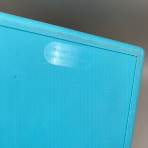Vintage Sterling Plastics 270 Index Card File Box. 1970. Turquoise. - Etsy