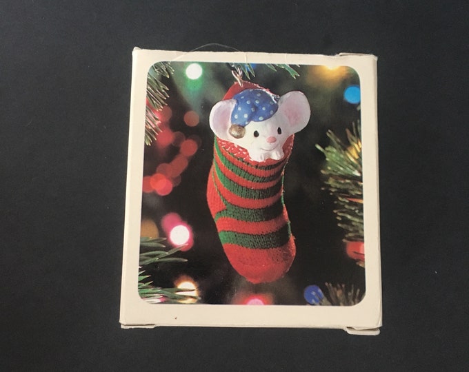 Hallmark Keepsake Ornament. the Stocking Mouse. Vintage Christmas. - Etsy