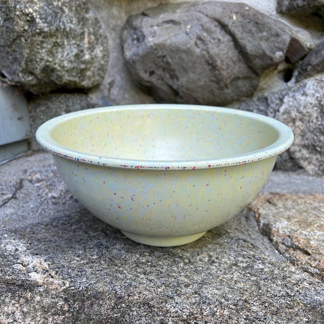 Texas Ware Splatter Confetti Bowl. #118. Vintage Melamine Bowl. 10 ...