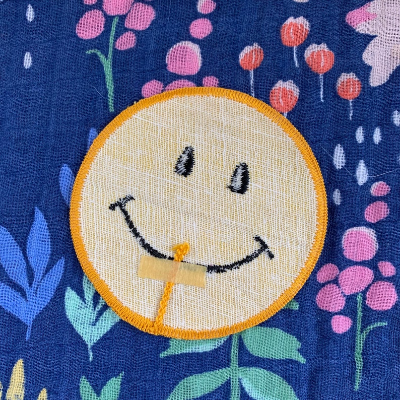 Smiley Face Patch. Smiley Applique. - Etsy