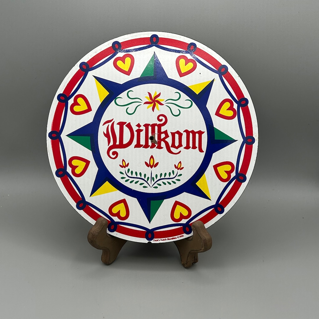 Vintage Pennsylvania Dutch Hex Sign. Wilkom. 7 1/2 Inches. Zook's Dutch ...