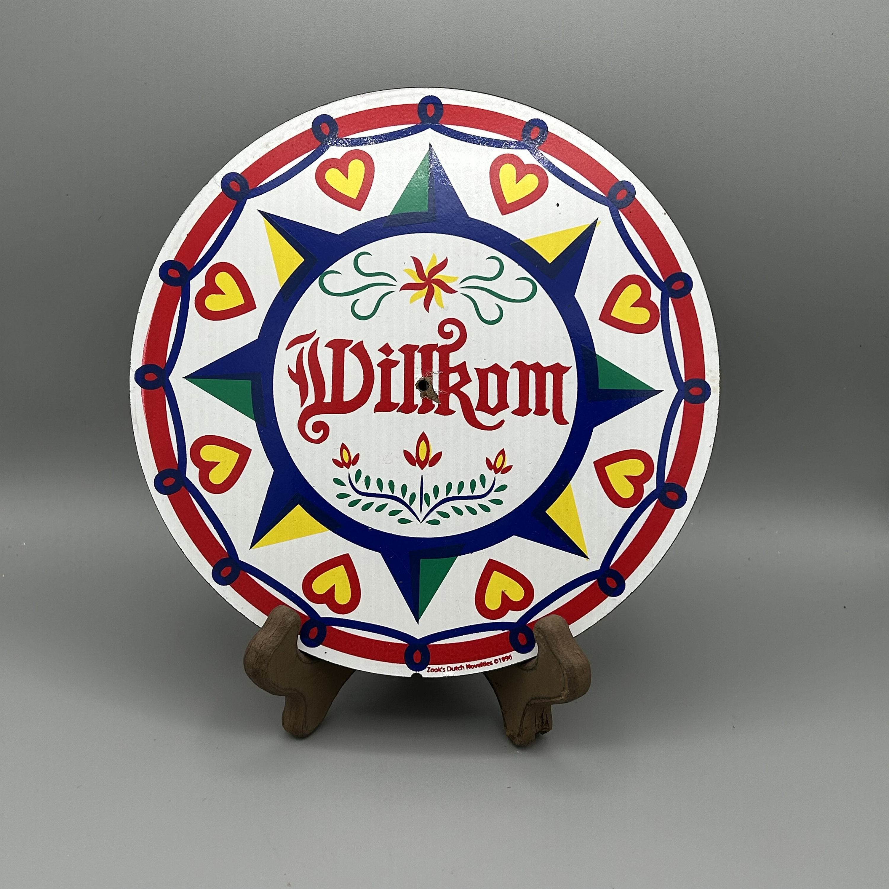 Vintage Pennsylvania Dutch Hex Sign. Wilkom. 7 1/2 Inches. Zook's Dutch ...