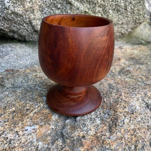 Small Wooden Goblets. Vintage Midcentury. Set of 4. - Etsy