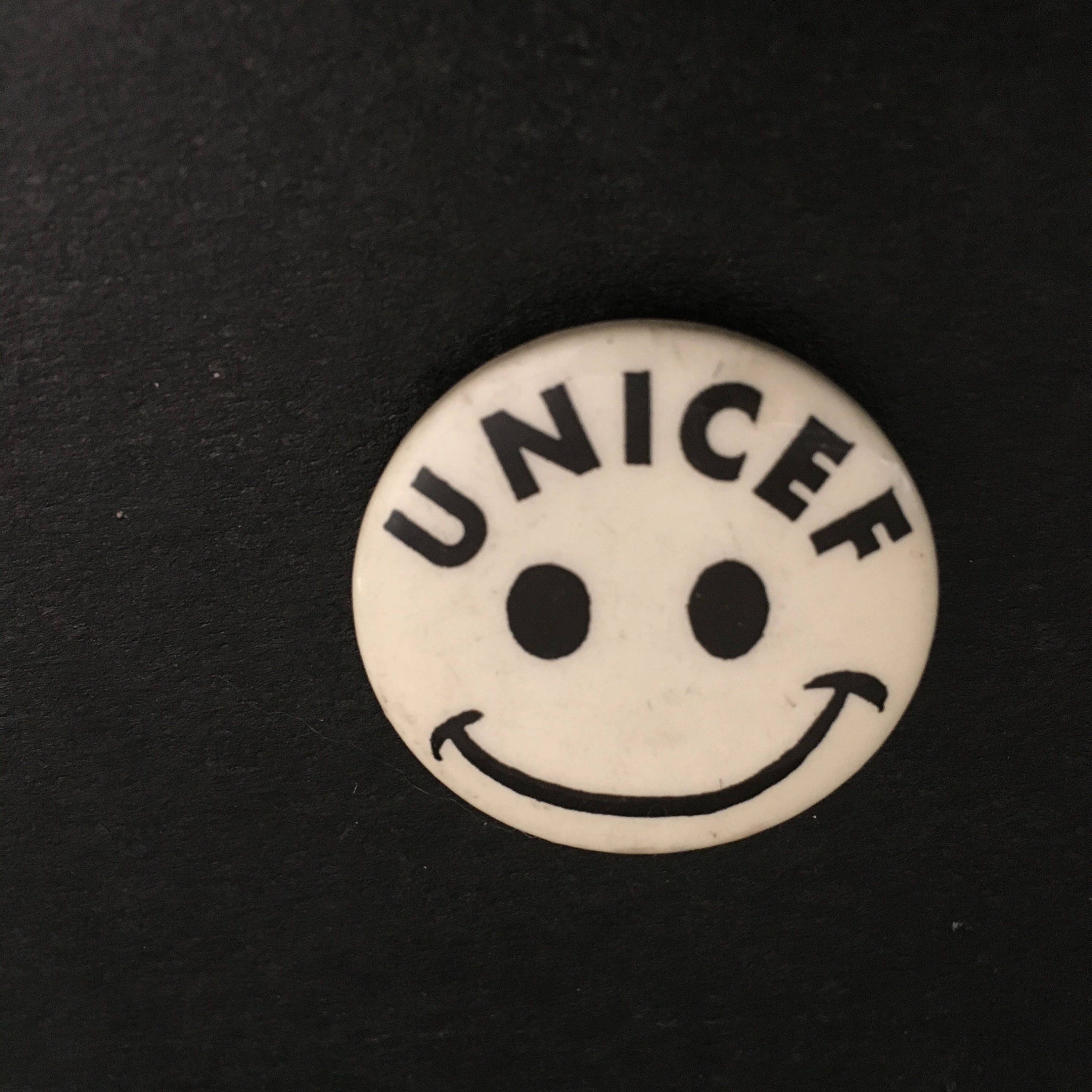 Vintage Unicef Pin Back Button. Unicef Smile Logo. Smiley - Etsy