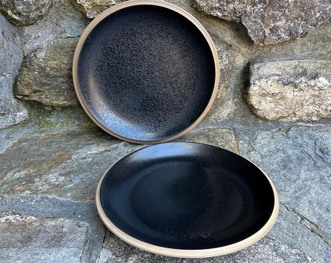 Dansk Santiago Black Dinner Plates. Set of 2. - Etsy