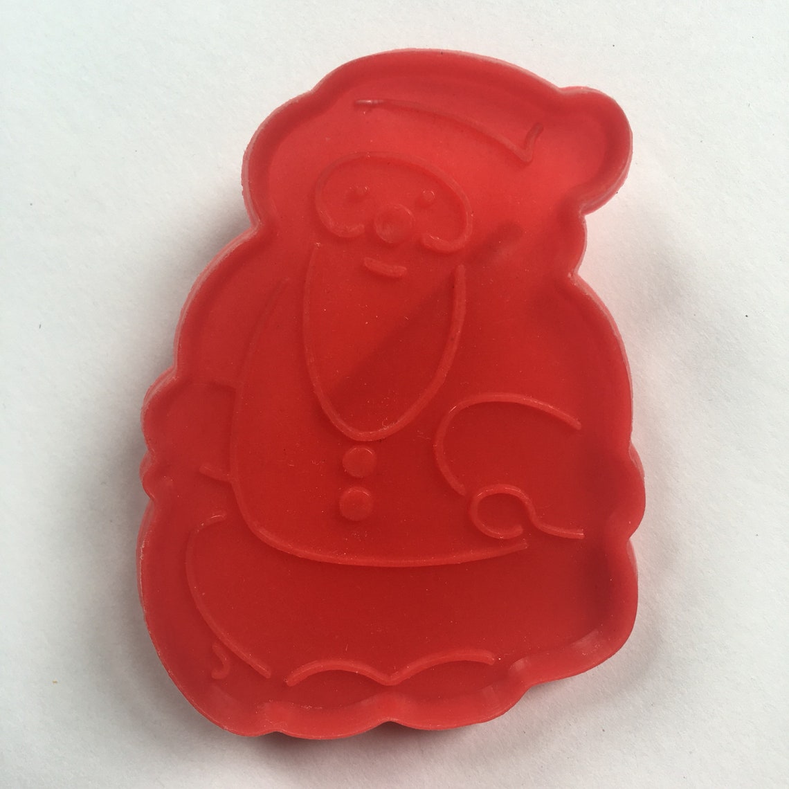 Vintage Red Plastic Christmas Cookie Cutters. Angel. Teddy | Etsy