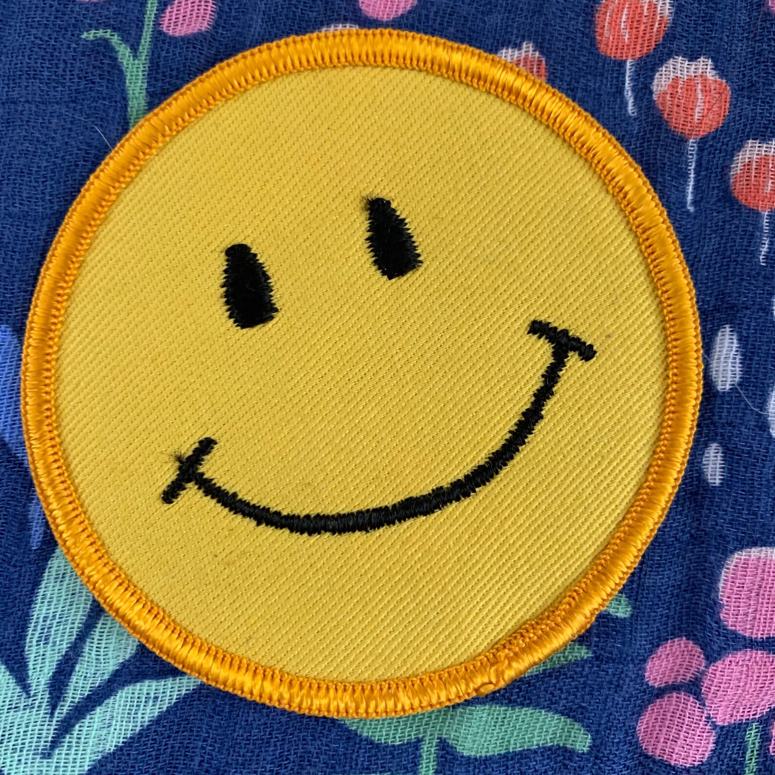 Smiley Face Patch. Smiley Applique. - Etsy