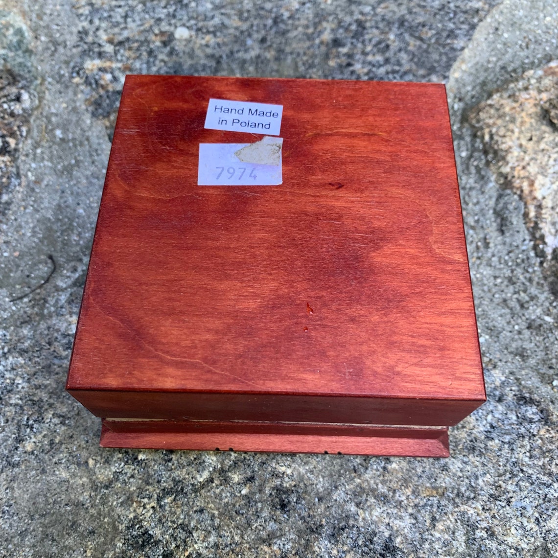 Square Wooden Box. Floral Etched Pattern. Hand Made in Poland. - Etsy