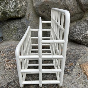 Vintage 1980s Yaffa Design Storage Organizer Rack. White Desk / Kitchen ...