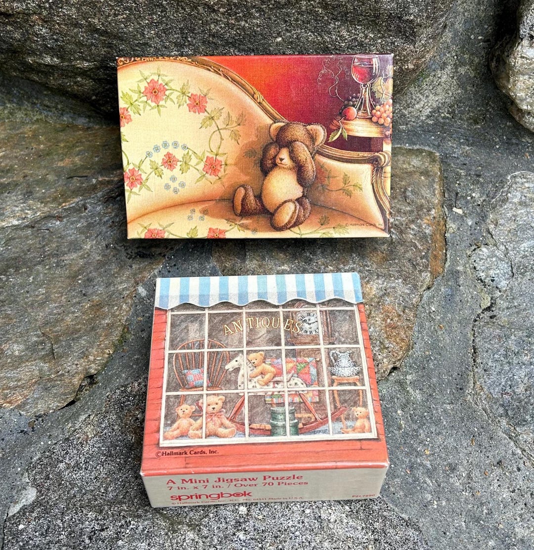 Springbok 1980s Mini Teddy Bear Puzzles. Set of 2. How Much is That ...