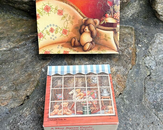 Springbok 1980s Mini Teddy Bear Puzzles. Set of 2. How Much is That ...