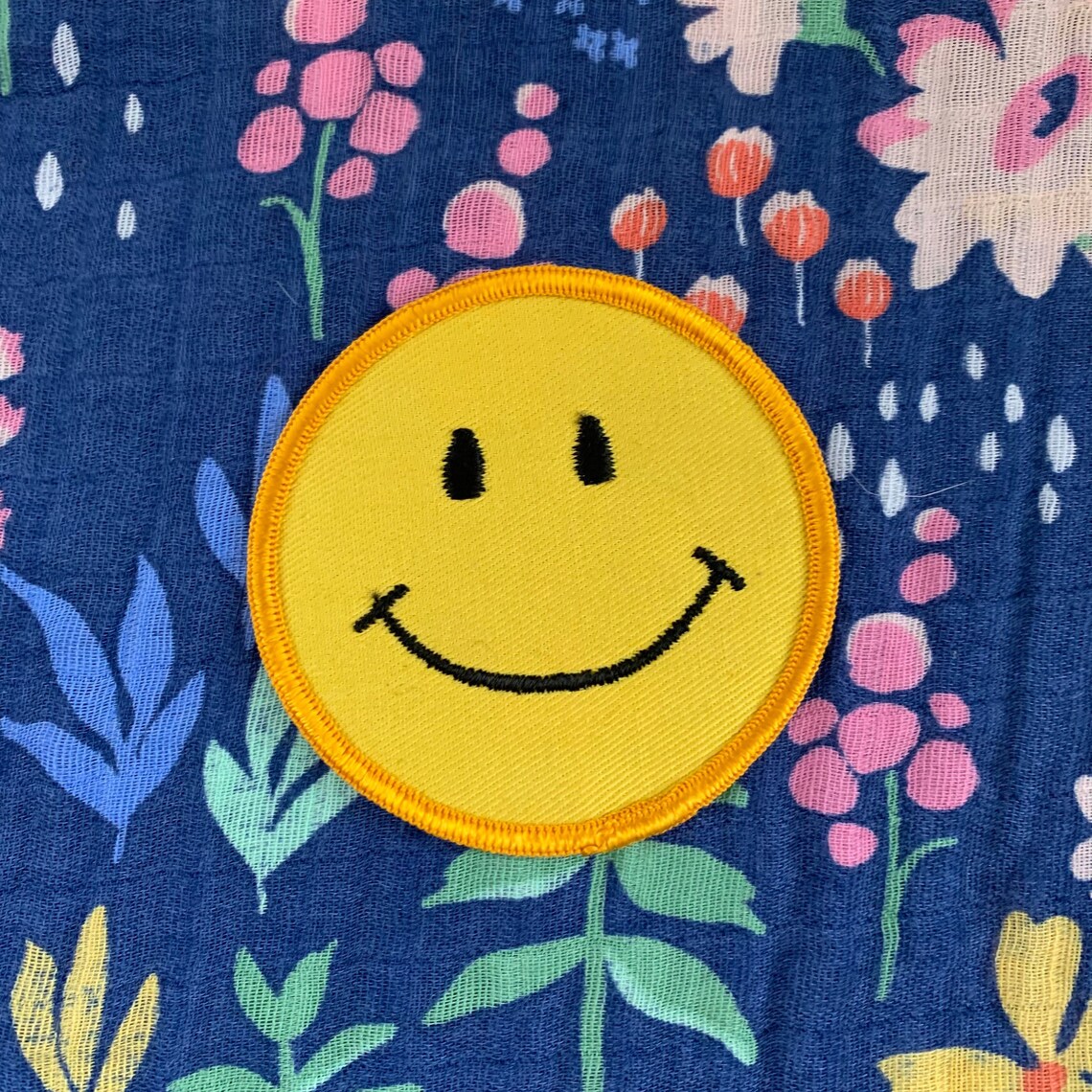 Smiley Face Patch. Smiley Applique. - Etsy