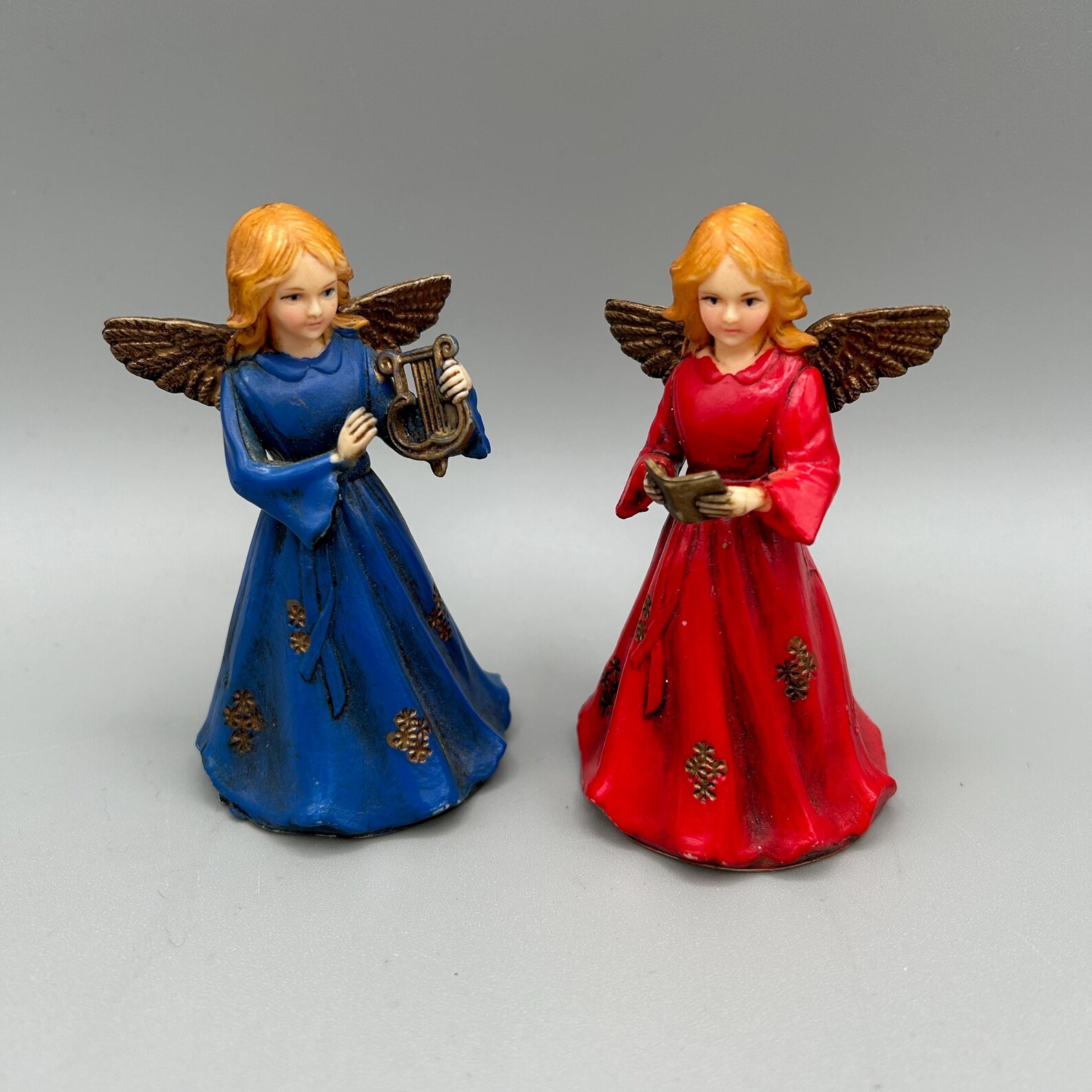 Vintage Art Plastics Angel Figurines. Made in British Hong Kong. 1970s ...