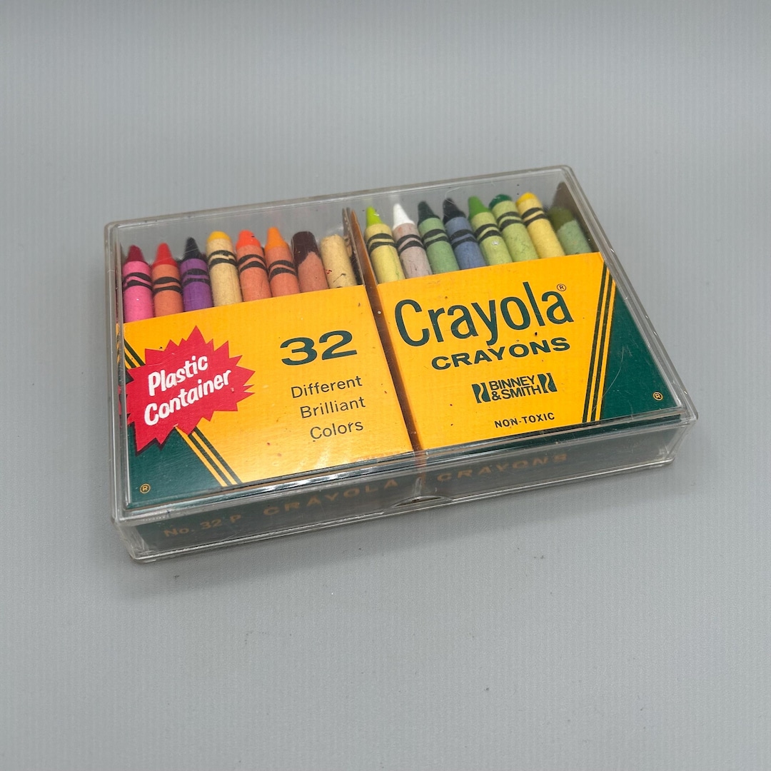 Vintage Crayola Plastic Double Pack Crayons. 32 P Includes 32 Crayons ...