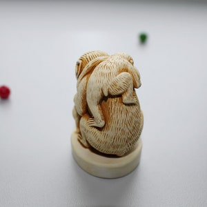 Mother Monkey Miniature Mom and Children Figurine Three Wise - Etsy