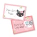 Cat Tent Cards or Labels Customized Printable DIY Place Cards Cat Food ...