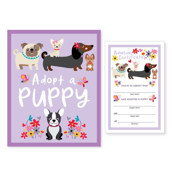 Dog Adoption Sign - Etsy