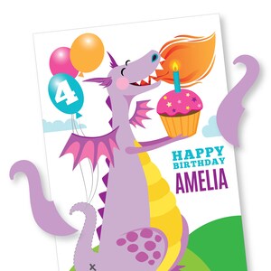 Pin the Tail on the Dragon- DIY Party Game for Boys and Girls, Digital ...