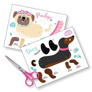 Articulated Paper Dog Dolls – DIY Puppy Party (instant Download) - Etsy