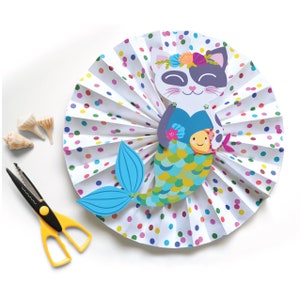 3 Articulated Paper Caticorn Dolls, Instant DIY Download - Caticorn ...